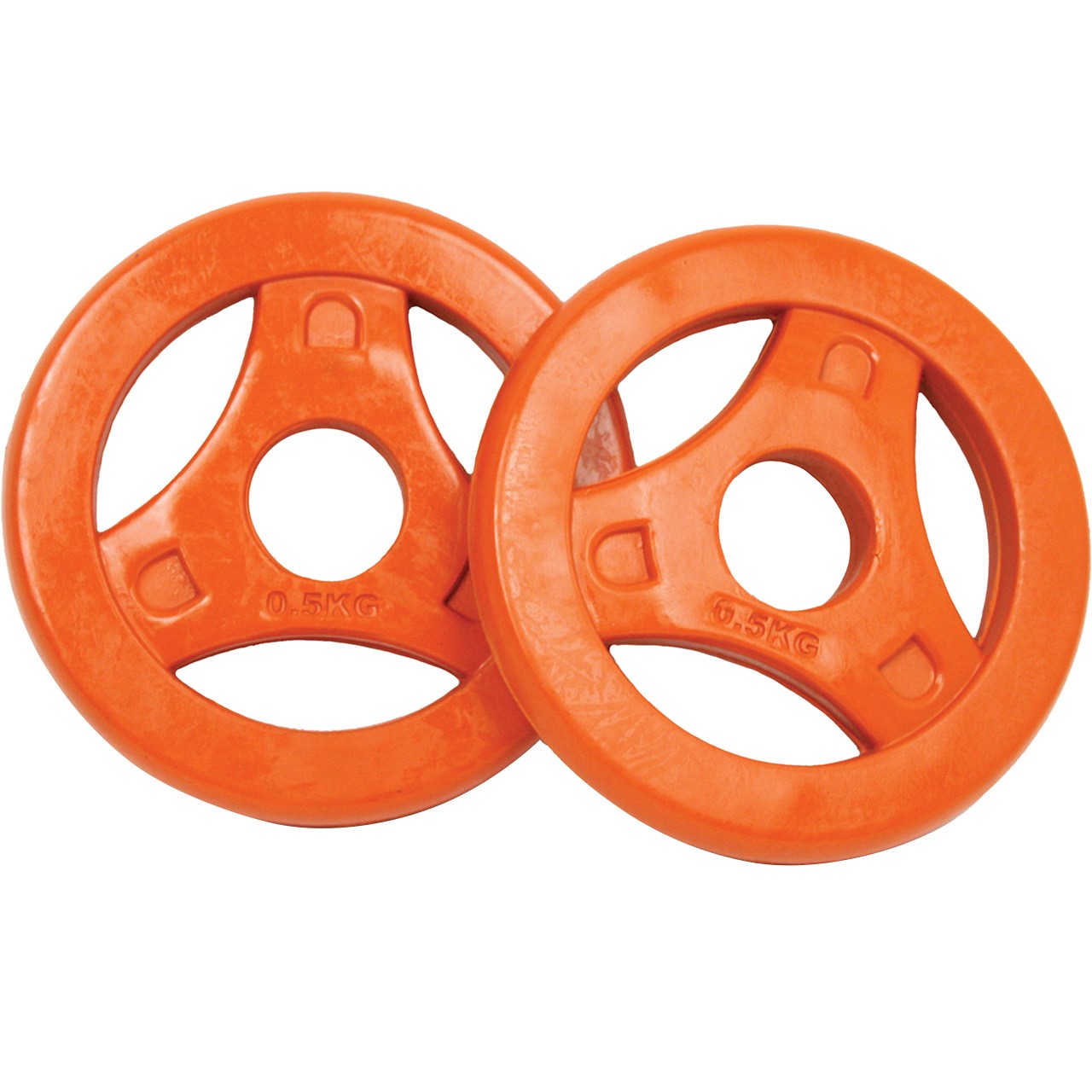 Tunturi Aerobic Disc Gewichtsscheiben 0 5 Kg Paar Orange 14TUSCL290
