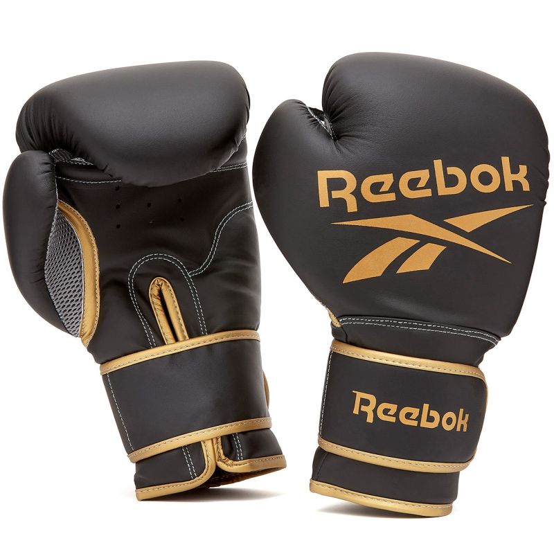 Reebok Boxing Gloves Pro Black/Gold | Black with Gold | 10 OZ | RSCB ...